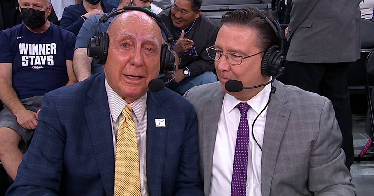Dick Vitale breaks down while calling his first game since cancer ...