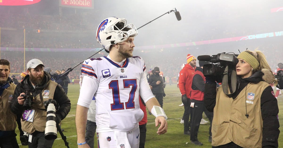 Josh Allen reacts to Chiefs winning second straight OT coin toss ...