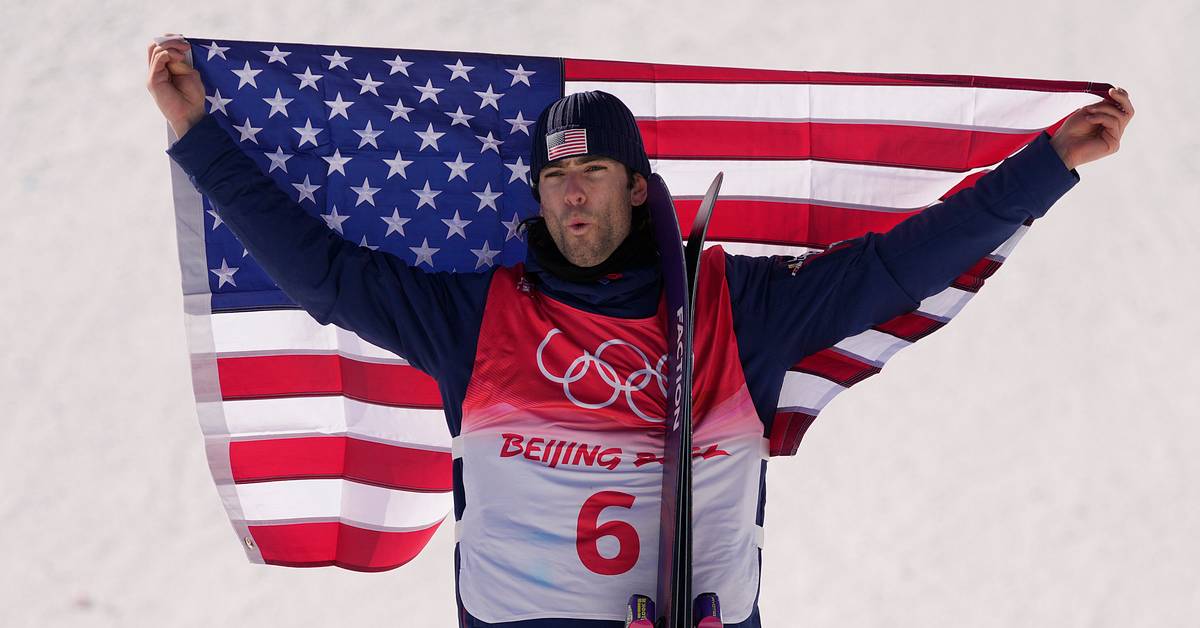 Slopestyle skiing: Alex Hall wins gold for Team USA at Beijing Olympics ...
