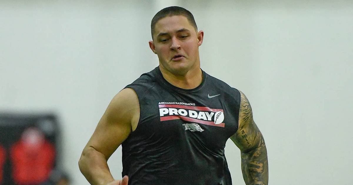 Grant Morgan Handles Razorback Pro Day Like a Veteran - Sports ...
