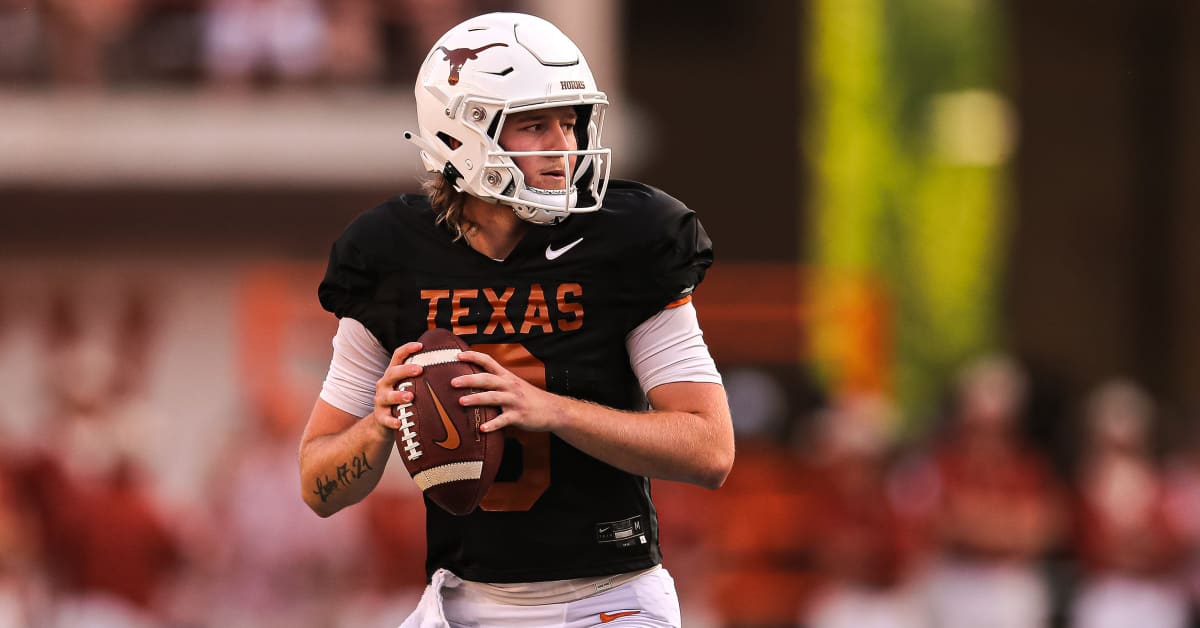 Texas quarterback Quinn Ewers steps into spotlight in spring game ...