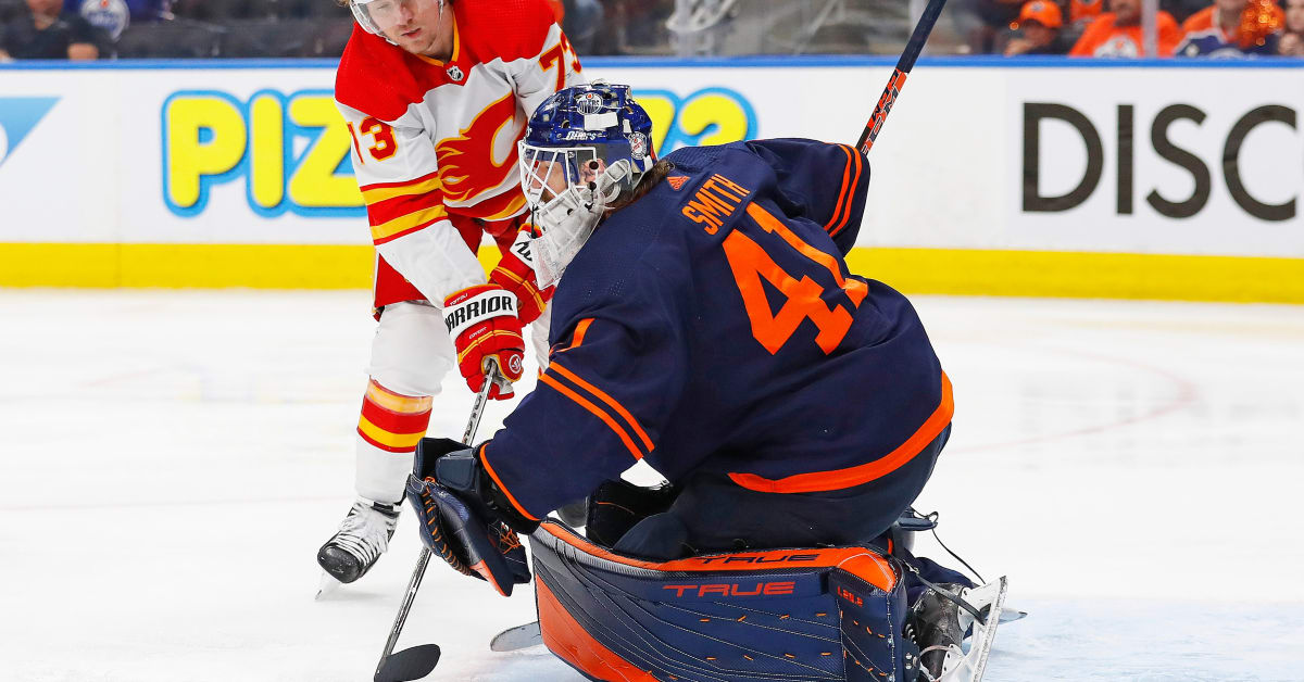 Watch: Oilers Goalie Lets in Embarrassing Goal During Game 4 vs. Flames ...