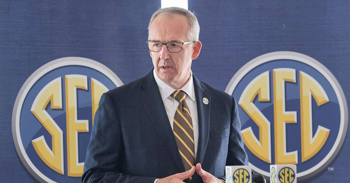 SEC Commissioner Greg Sankey Responds To Nick Saban, Jimbo Fisher Feud ...