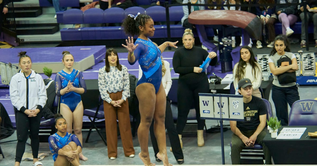 Selena Harris Powers UCLA Gymnastics to Victory Over Washington ...