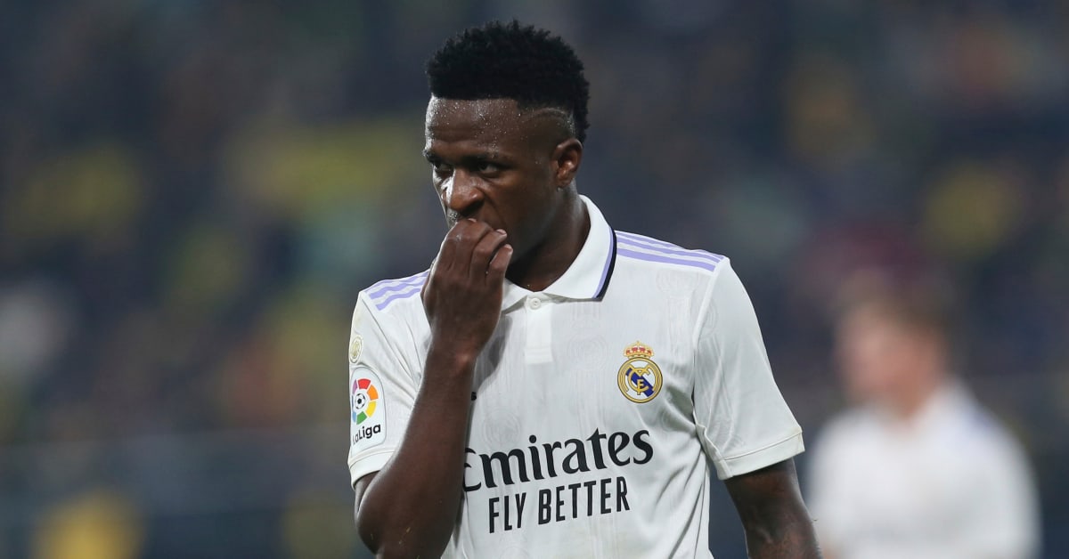 Effigy of Real Madrid Star Vinicius Hanged From Bridge Before Derby ...