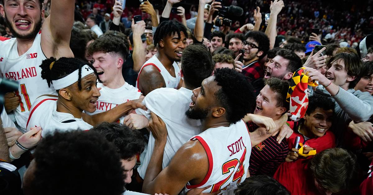 Maryland Fans Storm the Court After Major Upset Over Purdue (Video ...