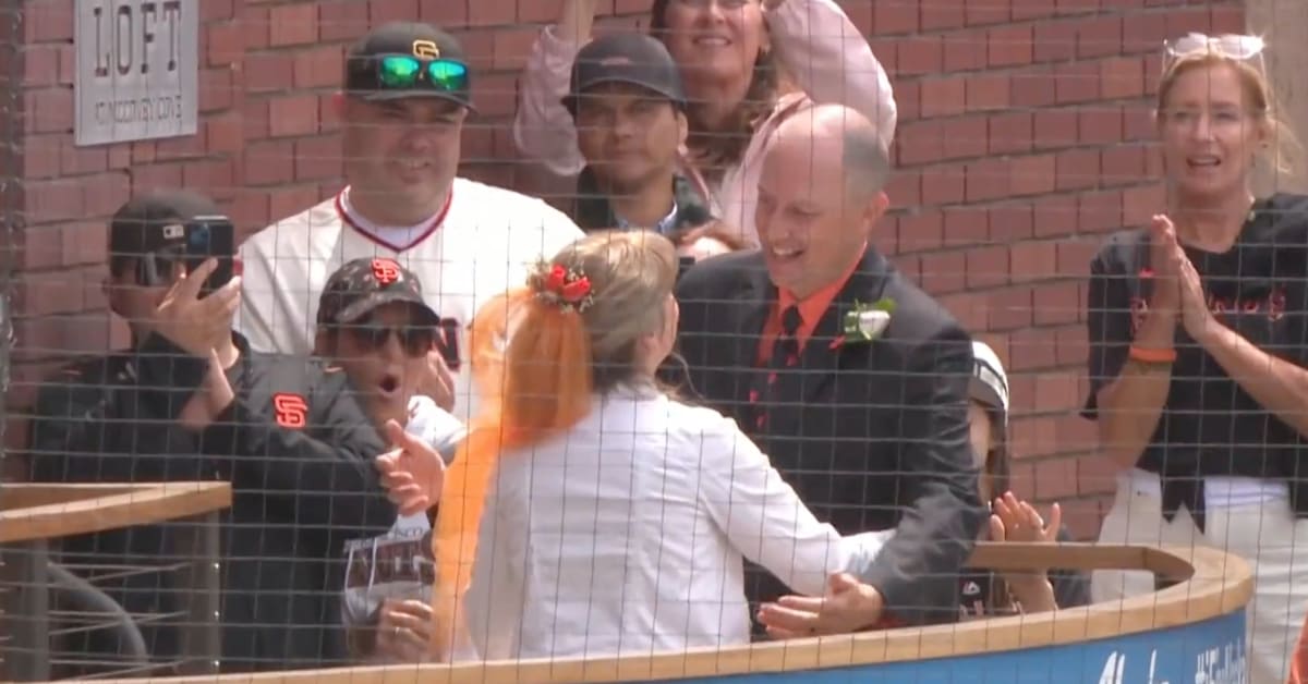 Two Fans Hold Wedding Ceremony During MLB Game - Sports Illustrated