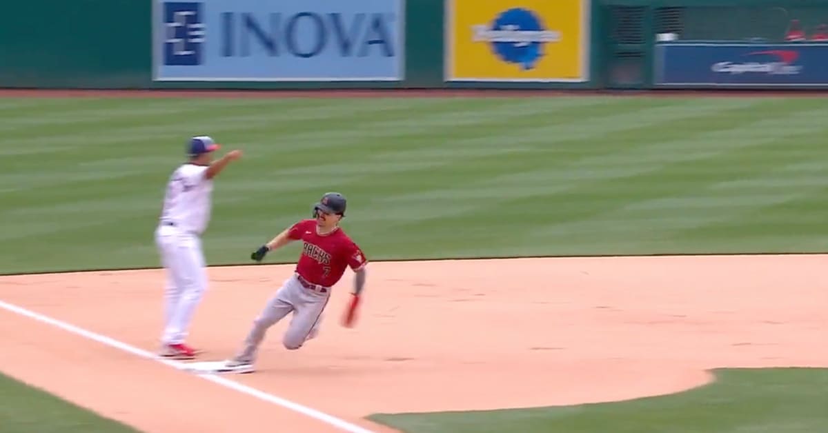 Corbin Carroll Showed Off His Superhuman Speed by Scoring From First on ...