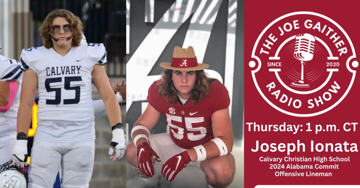 Alabama Football Commit Joseph Ionata on The Joe Gaither Show: Episode ...