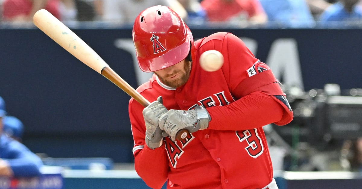 Angels’ Taylor Ward Drilled in Face by 92 MPH Pitch, Leaves Game vs ...