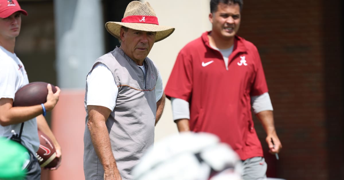 What Nick Saban Said After Wednesday's First Practice in Full Pads of ...
