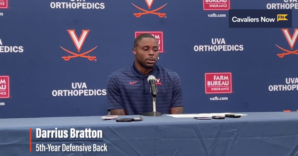 WATCH: Virginia DB Darrius Bratton Pre-Richmond Press Conference - Sports Illustrated Virginia ...