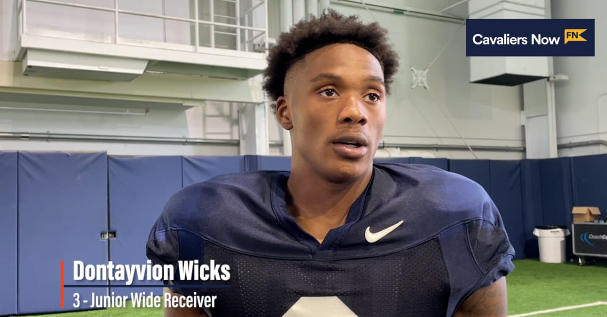 WATCH: Virginia WR Dontayvion Wicks Post-Practice Interview - Sports ...