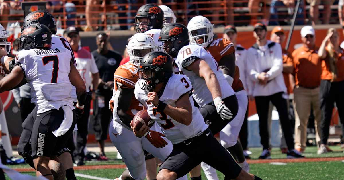QB Spencer Sanders OUT vs. Texas Longhorns? Oklahoma State Cowboys ...