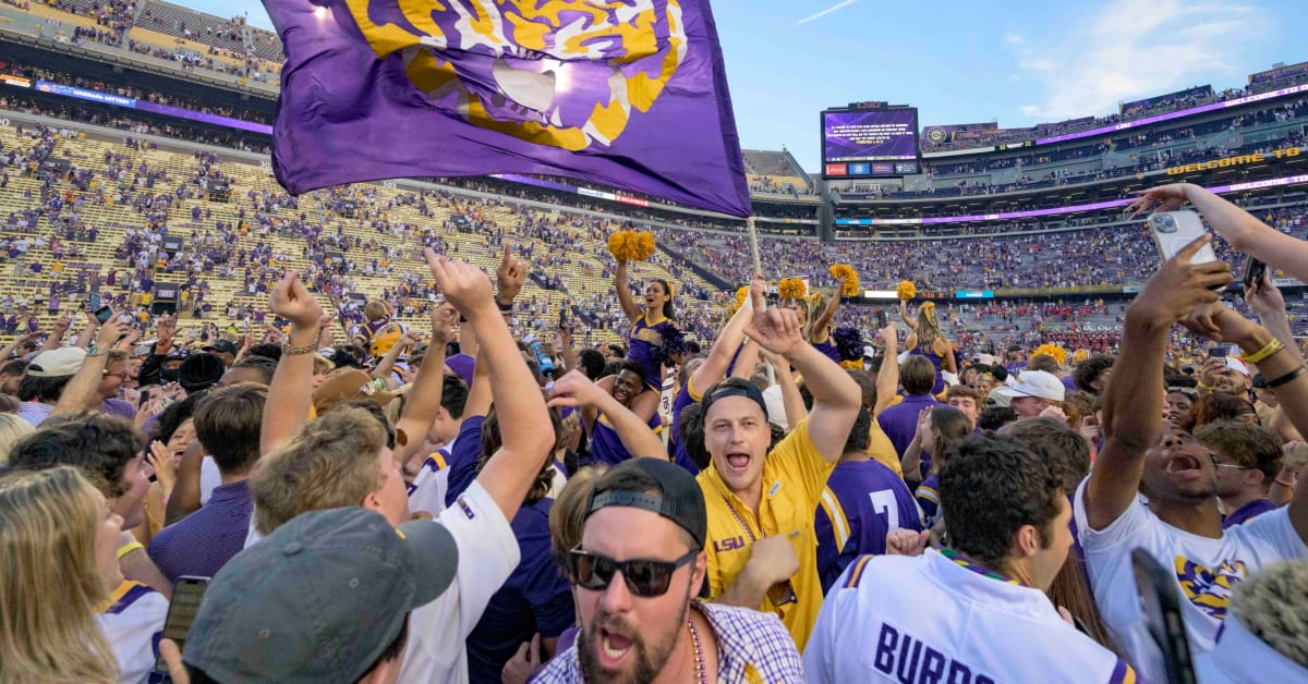 LSU Fined After Fans Stormed Field to Celebrate Win Over Ole Miss ...