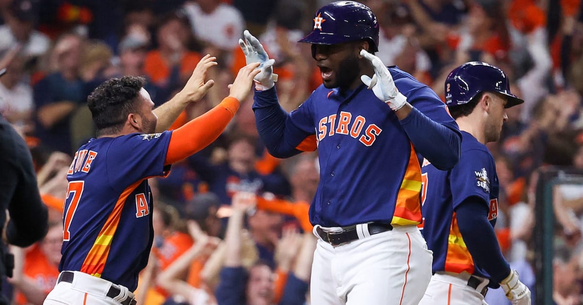 WATCH: Yordan Alvarez Home Run Gives Astros 3-1 Lead in World Series ...