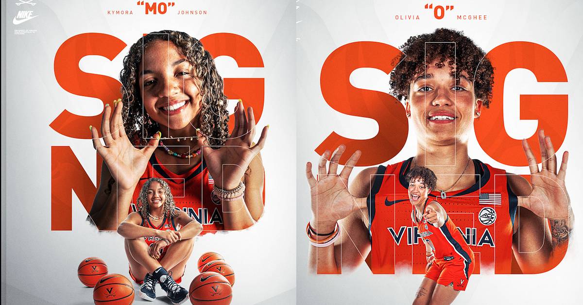 UVA Women's Basketball Officially Signs Kymora Johnson and Olivia ...