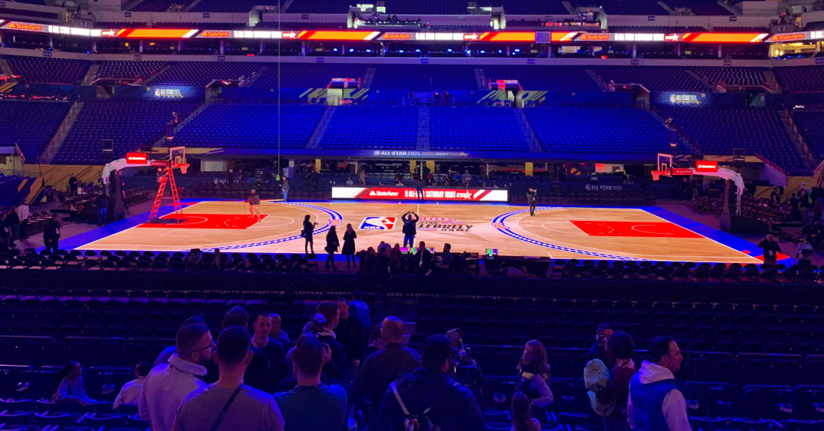 NBA provides a first look at the LED court the league will use at All ...