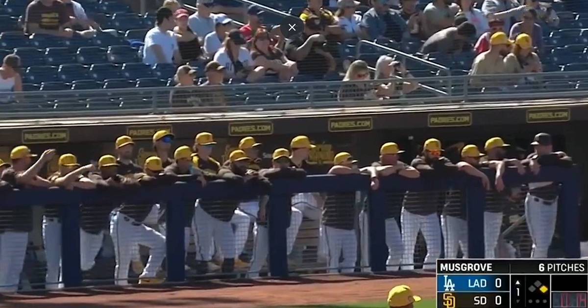 MLB Fans Had So Many Jokes About Padres’ Overcrowded Dugout in Spring ...
