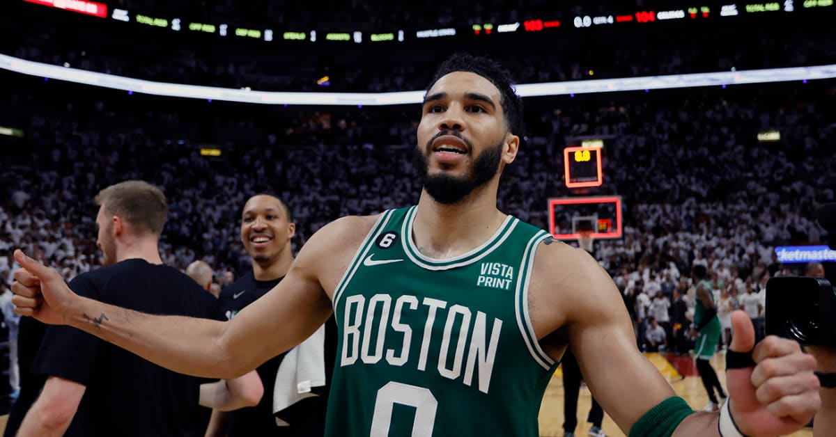 Jayson Tatum Responds to Heat Fan Recruiting Him in Video Celtics Fans ...
