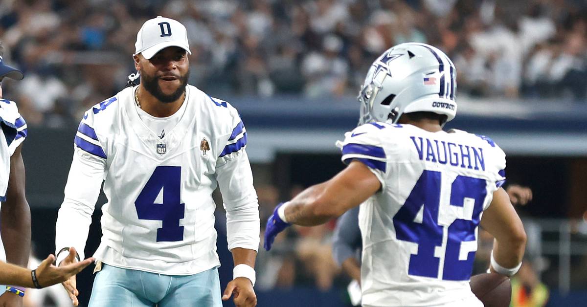 Dak Prescott Couldn’t Help But Wildly Celebrate After RB Deuce Vaughn’s ...