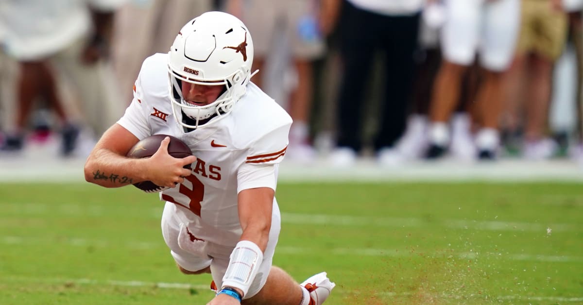 WATCH: Texas Longhorns QB Quinn Ewers Gashes Kansas Jayhawks with Long TD Run - Sports ...
