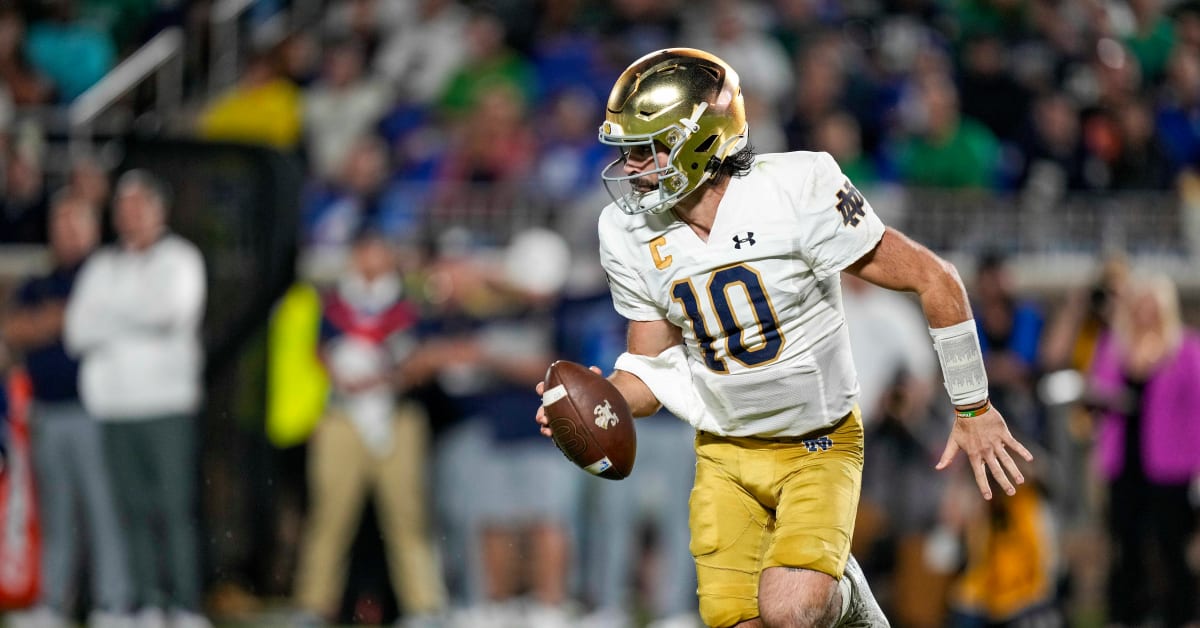 Notre Dames Sam Hartman Defends Late Touchdown Run Vs Duke With