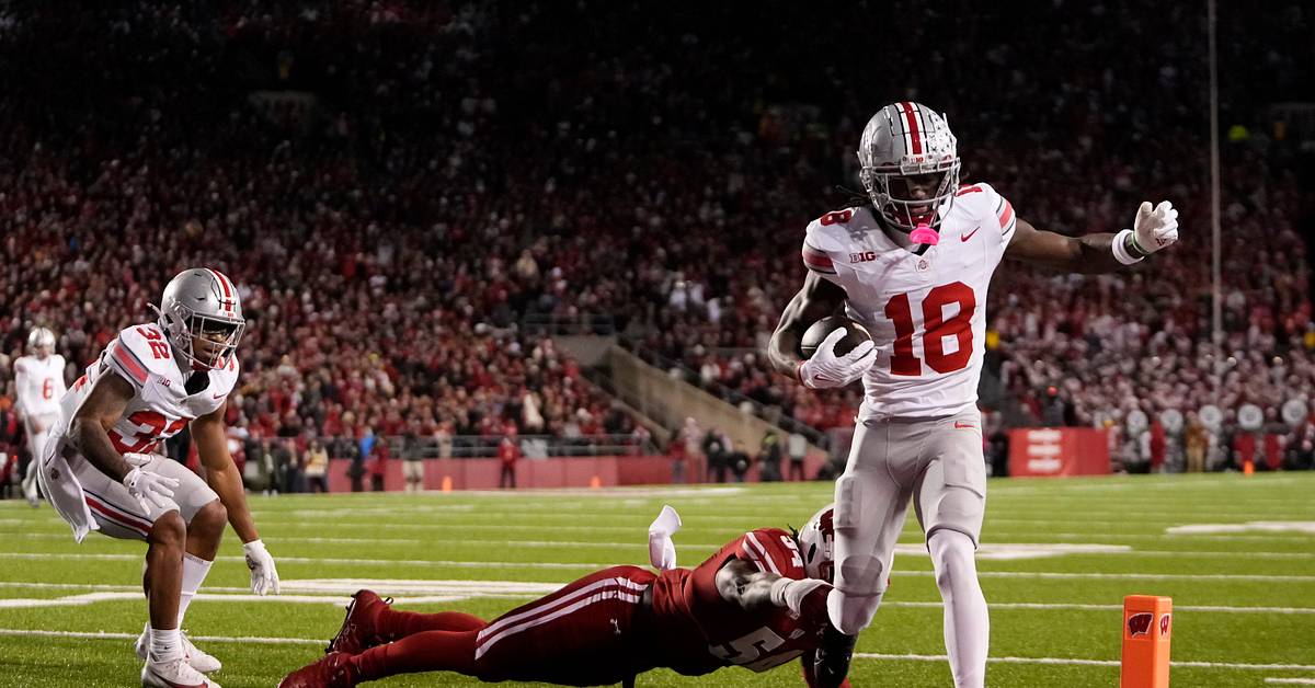 Ohio State Buckeyes Marvin Harrison Jr. Shines in Heisman Trophy Worthy ...