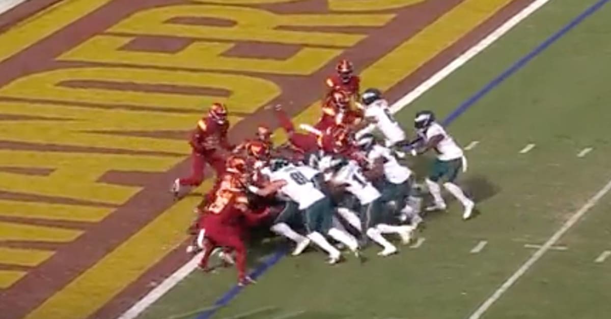 Eagles' Tush Push Finally Fails in Spectacular Fashion vs. Commanders ...