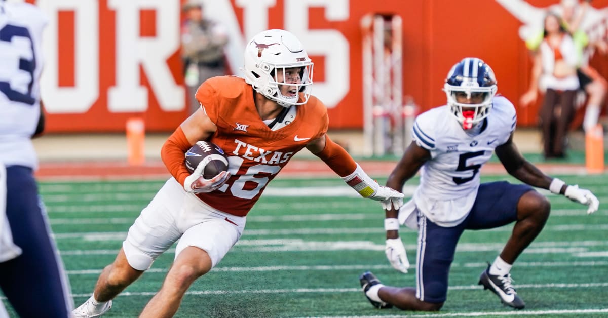 WATCH: Texas Longhorns Safety Michael Taaffe Makes Circus INT vs ...