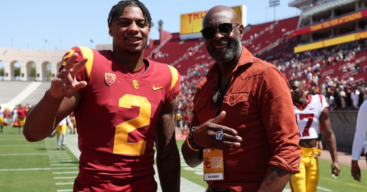 USC’s Brenden Rice, Son of Jerry Rice, Declares for 2024 NFL Draft ...