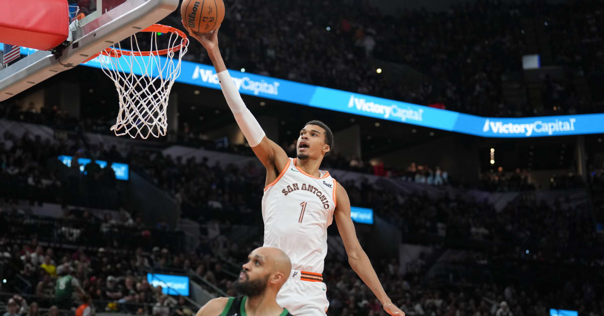 Victor Wembanyama’s Freakish Dunk Against Celtics Had NBA Social Media Buzzing - Sports Illustrated