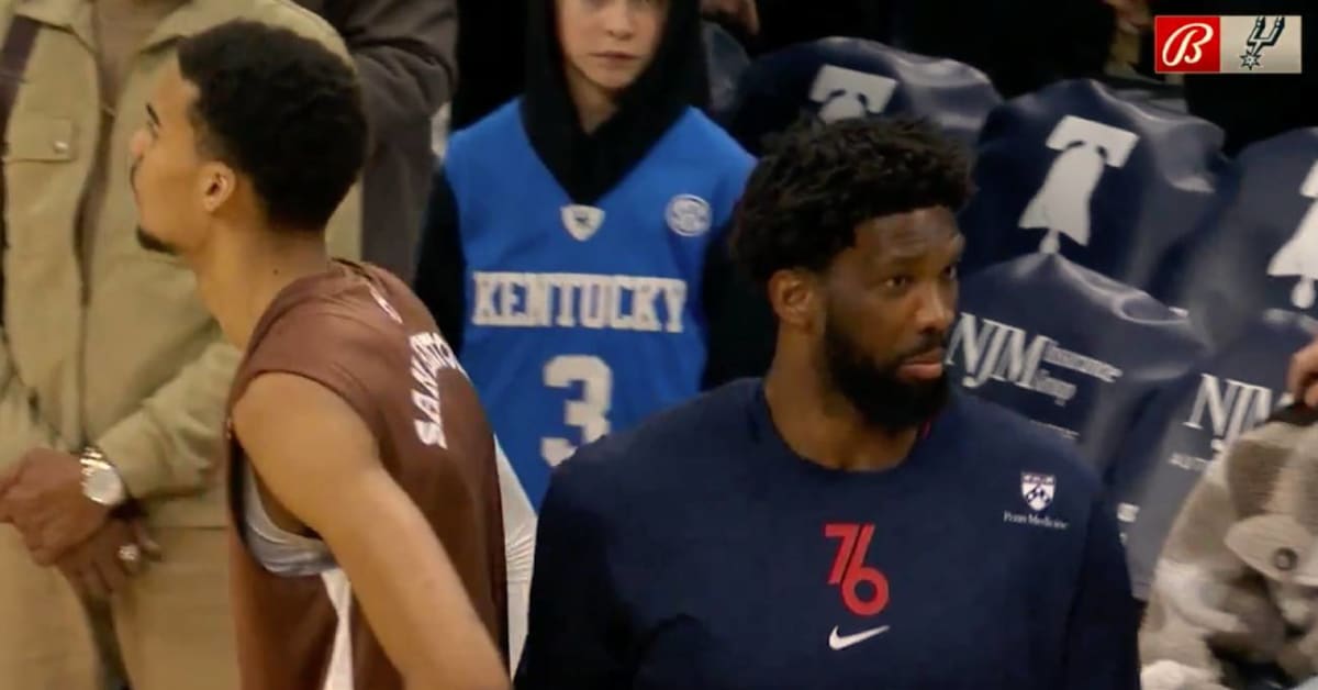 Joel Embiid Had an Adorable Reaction After Seeing Victor Wembanyama Up ...