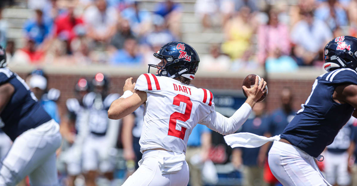 Ole Miss Quarterback Jaxson Dart Named Top 20 QB in College Football by ...