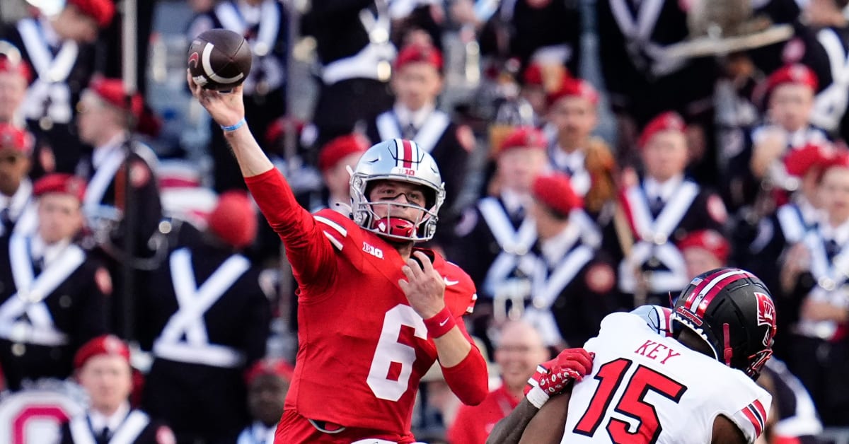Buckeyes QB Kyle McCord Gets Set To Battle Veteran Notre Dame Defense ...