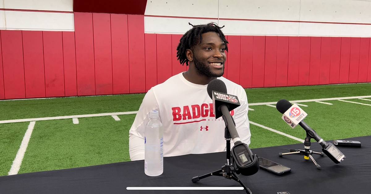 WATCH: Wisconsin ILB Maema Njongmeta talks his first career start ...