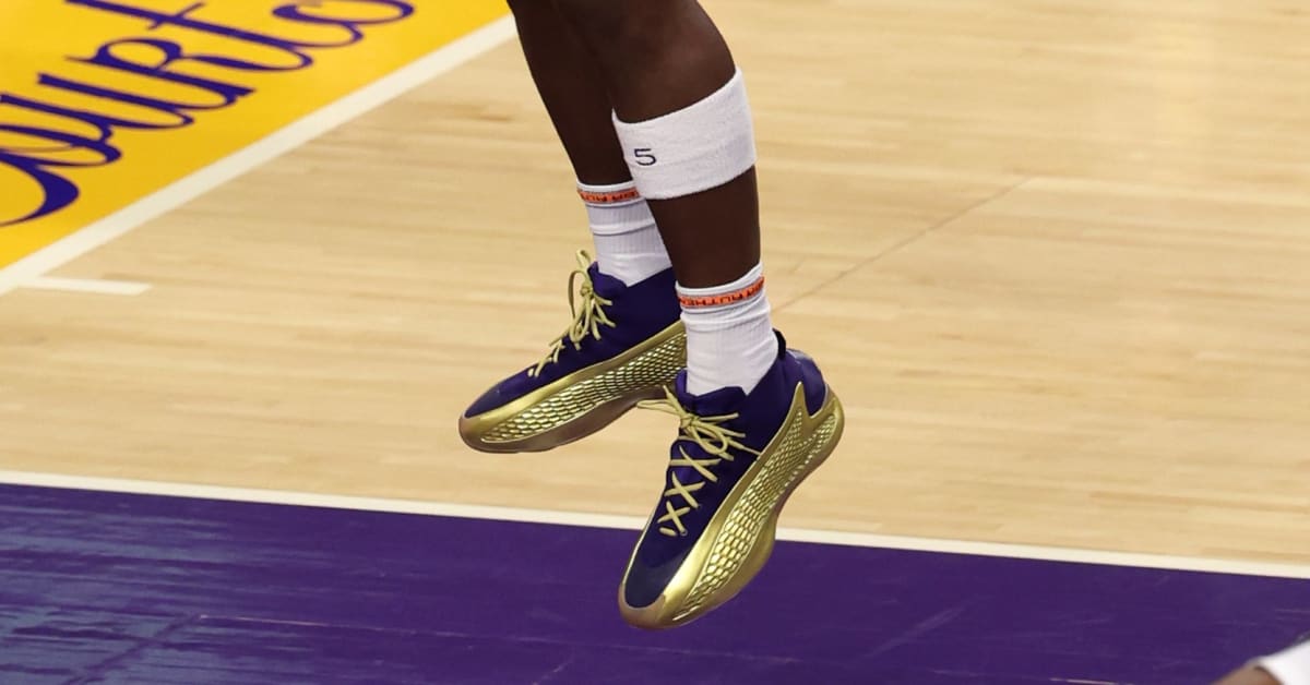 Anthony Edwards Debuts Adidas AE 1 'Atlanta Vikings' Colorway - Sports ...