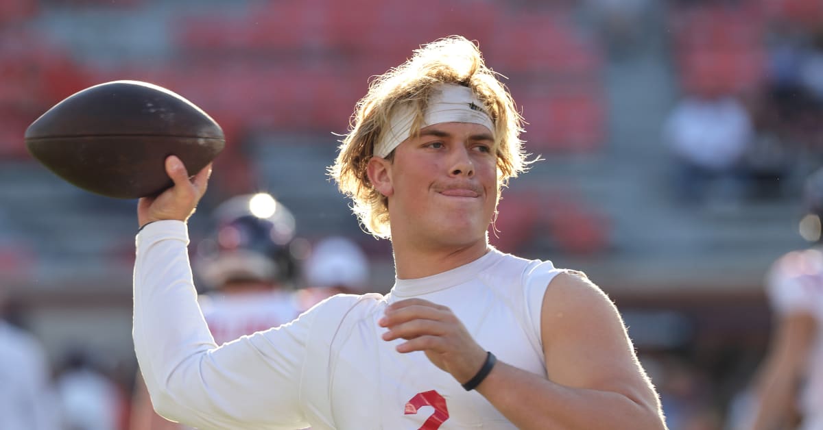 WATCH: Ole Miss Rebels QB Jaxson Dart Shows Off Wheels on Long ...