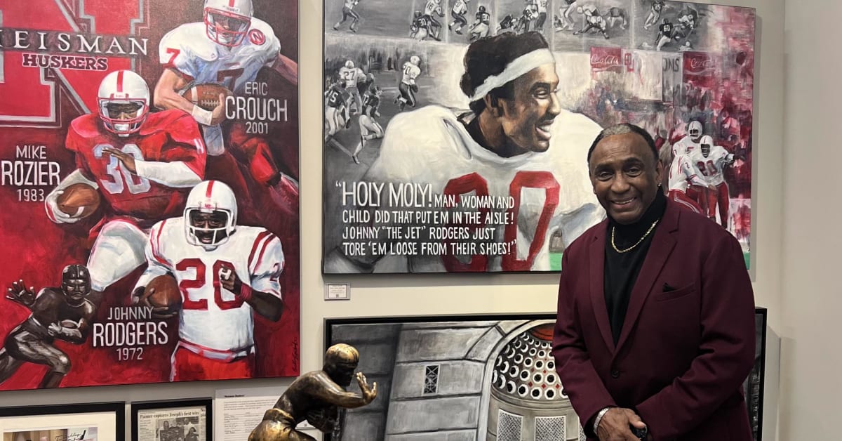 Johnny ‘The Jet’ Rodgers 50th Heisman Anniversary Art Event - All Huskers