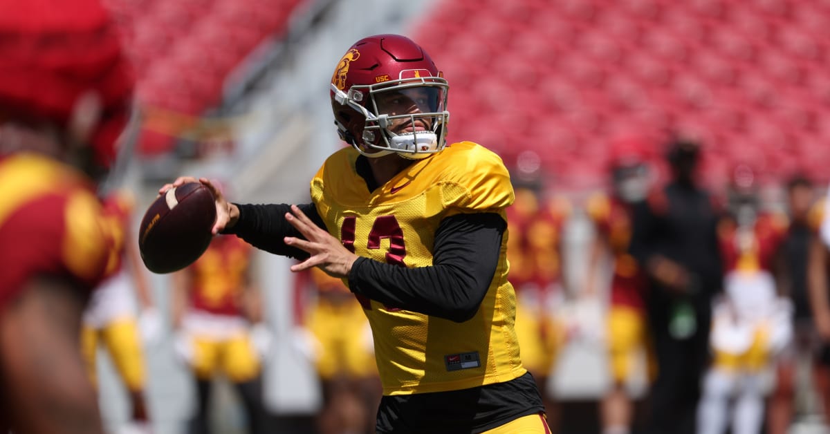 Caleb Williams' Cleats Send Message at USC Spring Game - Sports Illustrated FanNation Kicks News ...