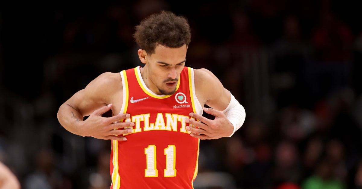 Watch Trae Young Throw Alley-Oop Dunk to Himself - Sports Illustrated ...