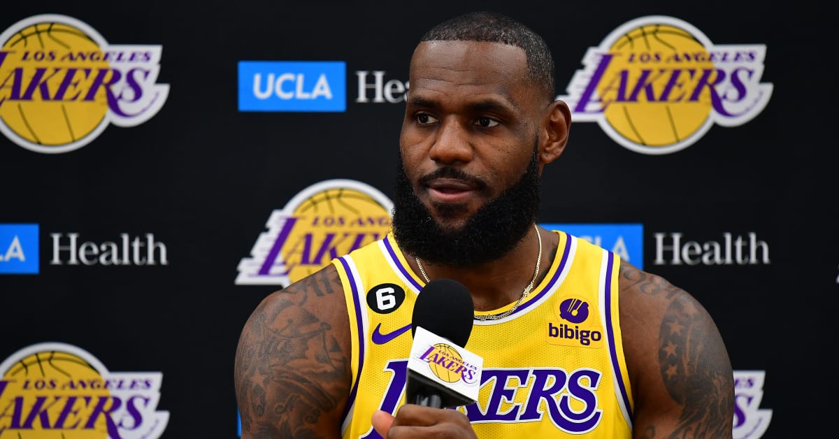 LeBron James Wears Nike LeBron 2 at Lakers Media Day - Sports ...