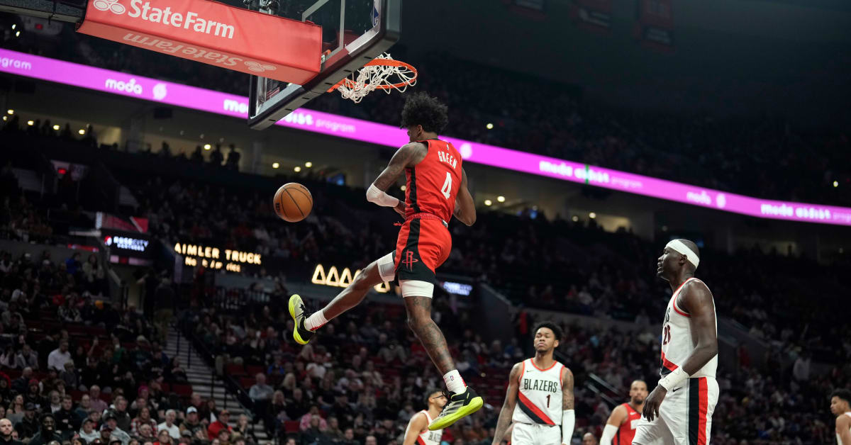 WATCH: Houston Rockets' Jalen Green Throws Down Massive Poster Dunk on ...