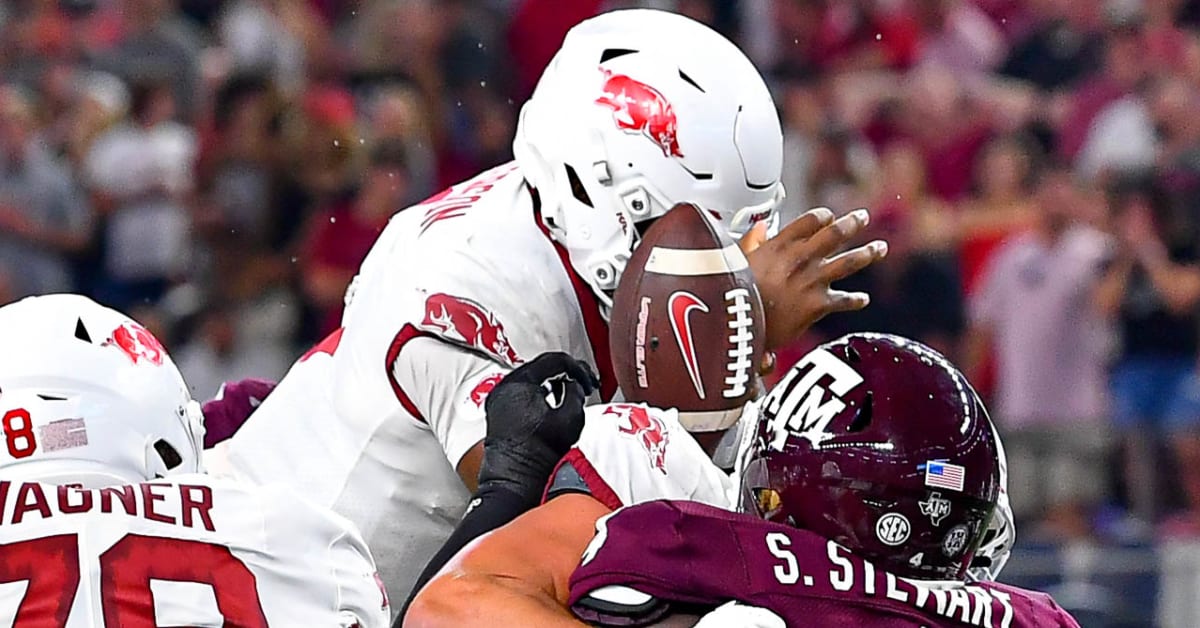 Aggies' 'Jump Six' Leads to Texas-Sized Heartbreak for Arkansas ...