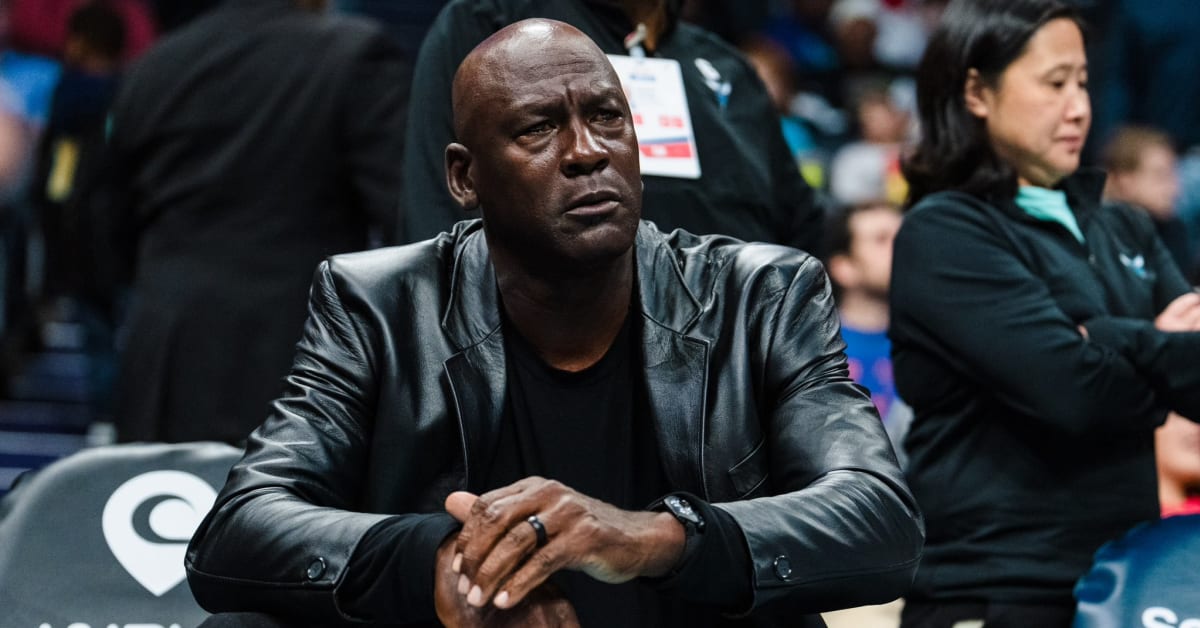 Michael Jordan Wears Air Jordan 1 Low Sneakers at NBA Game - Sports ...
