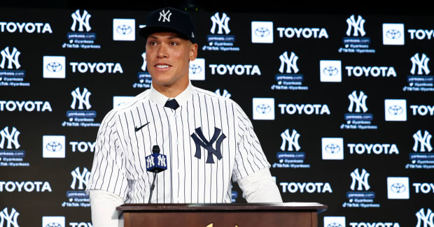 Aaron Judge Wears Air Jordans on Cover of GQ Magazine - Sports ...