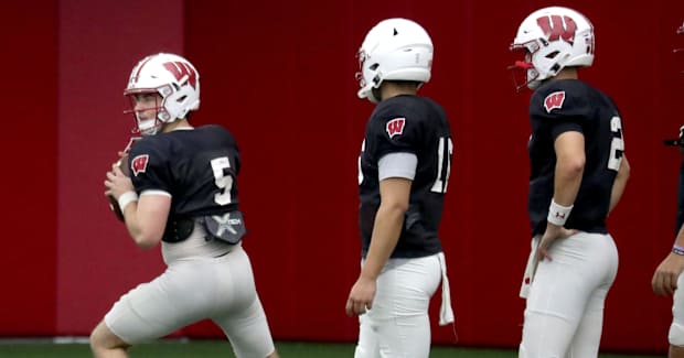 What Chase Wolf's injury means for the Wisconsin QB room - Sports ...