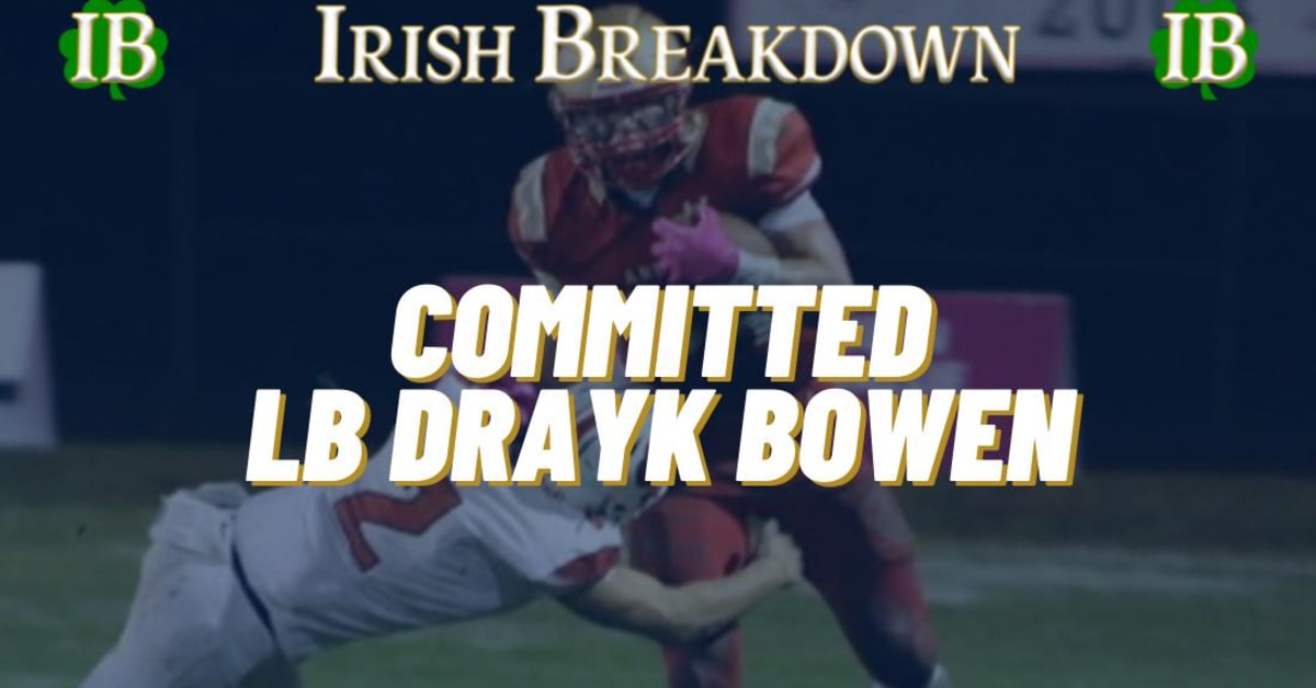 Elite Linebacker Drayk Bowen Commits To Notre Dame - Sports Illustrated ...