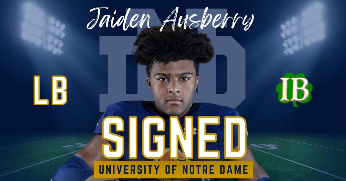 Notre Dame Signs Linebacker Jaiden Ausberry - Sports Illustrated Notre ...