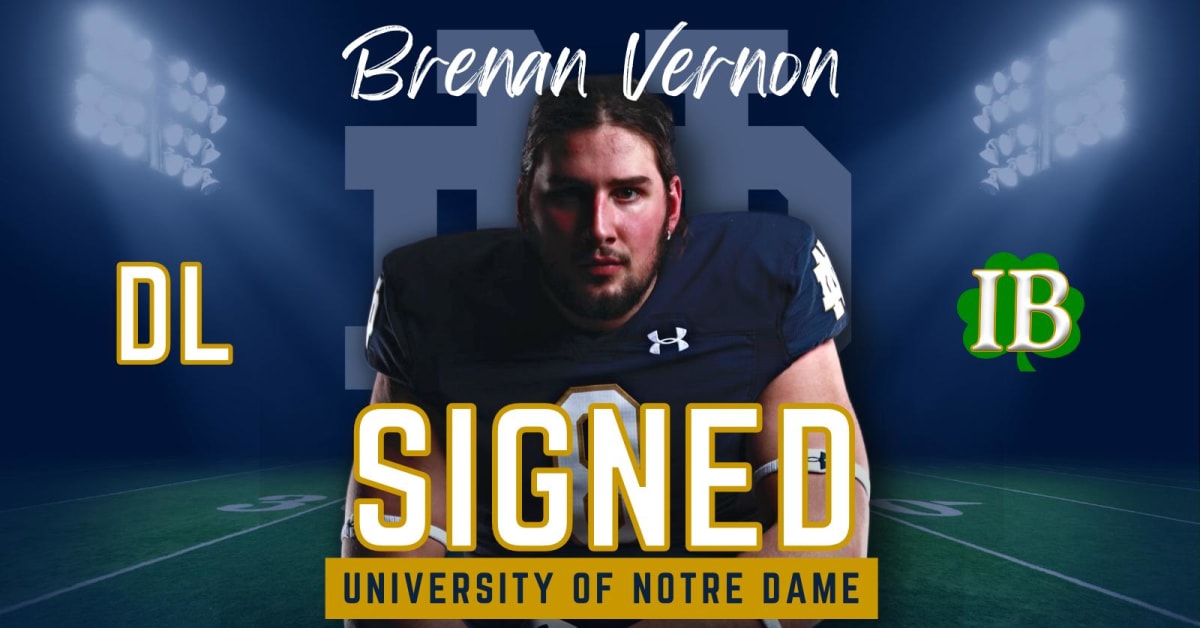Notre Dame Signs Defensive Lineman Brenan Vernon - Sports Illustrated ...